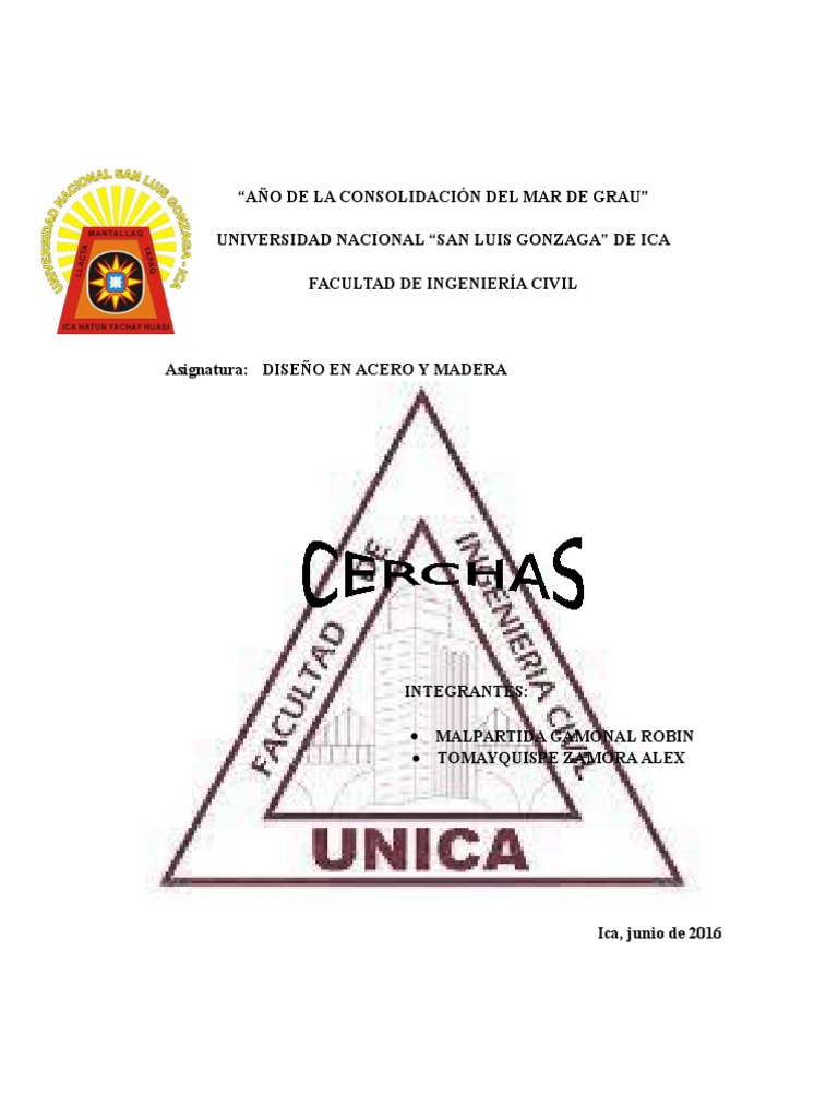 Tipos y Diseño de Cerchas Estructurales | PDF | Braguero | Pandeo
