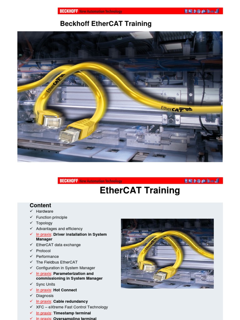 BECKHOFF-EtherCAT Beckhoff Course (En) | PDF | Internet Protocols ...