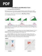CSEC TRANSFORMATIONS Notes | PDF | Shape | Mirror