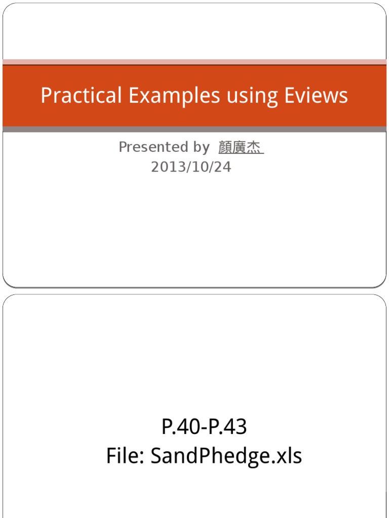 Contoh Praktis Menggunakan EVIEWS | PDF | Vector Autoregression | Autocorrelation