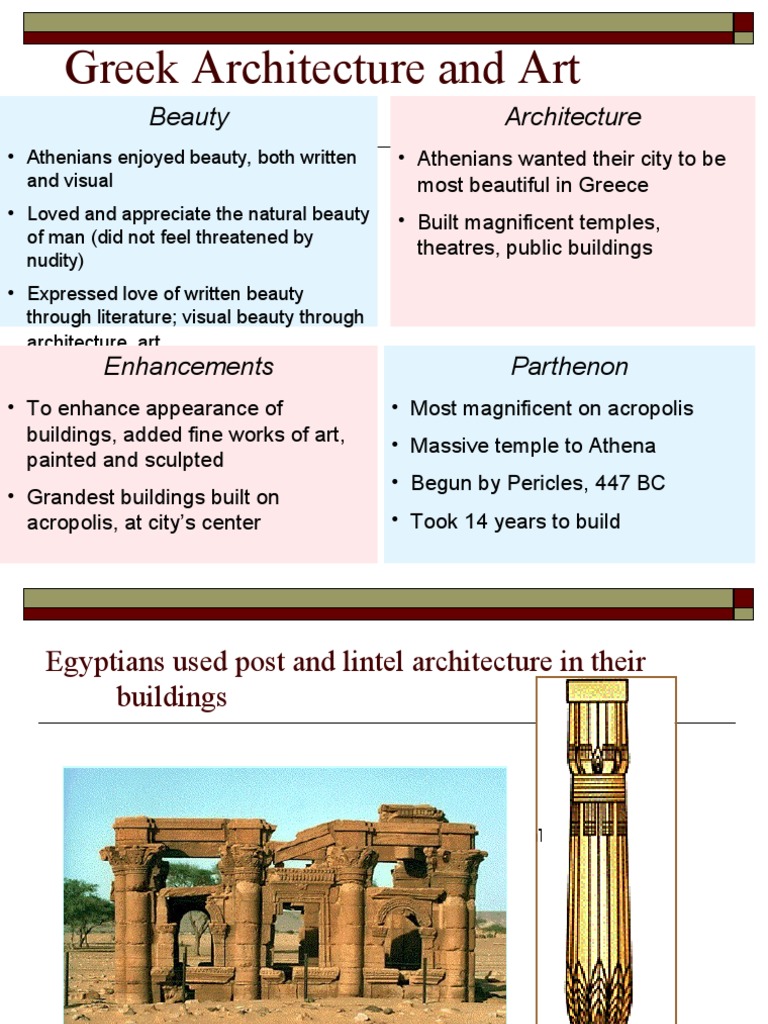 Greek Architecture and Art | PDF | Column | Architectural Design