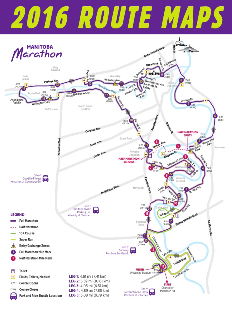2016 Marathon Route Map | PDF | Science & Mathematics