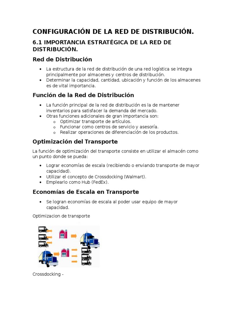Configuración de la Red de Distribución | PDF | Distribución (comercial ...