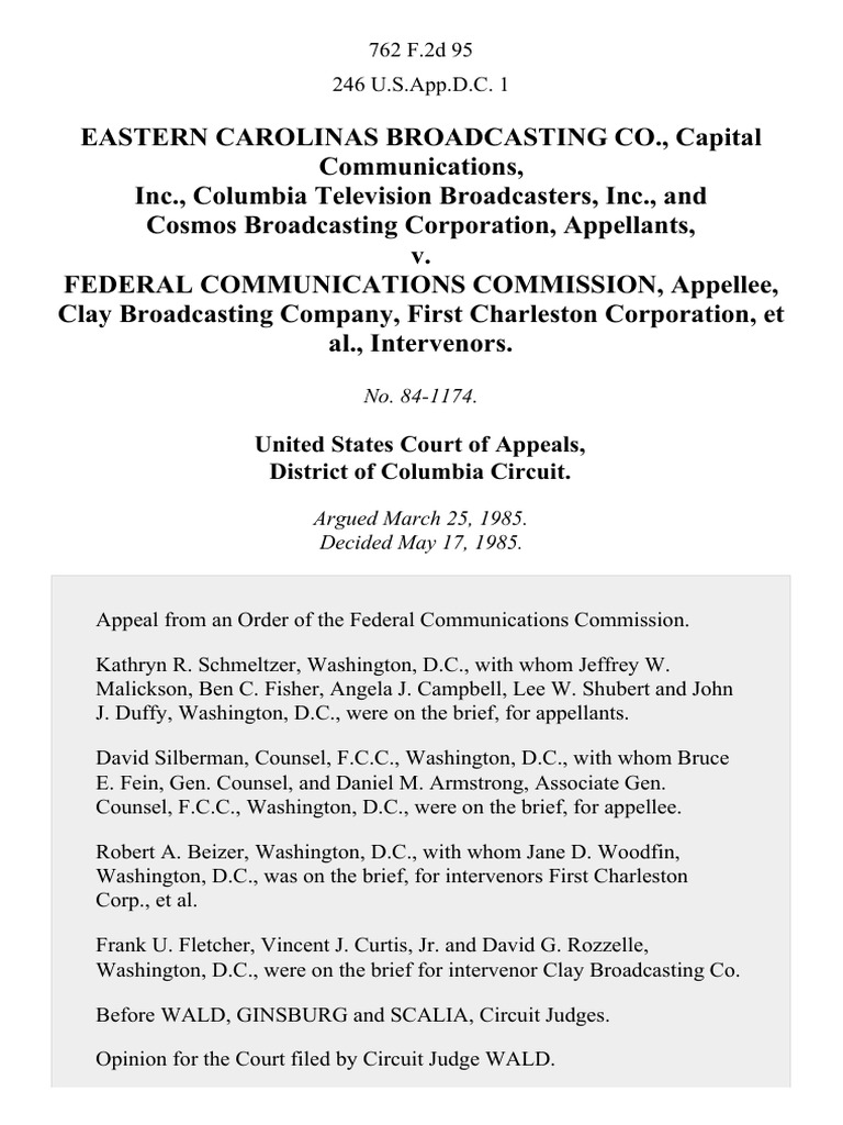 FCC Cumulative Impact Case Review | PDF | Federal Communications ...