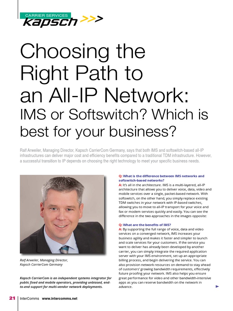Ims or Softswitch | PDF | Ip Multimedia Subsystem | Cloud Computing