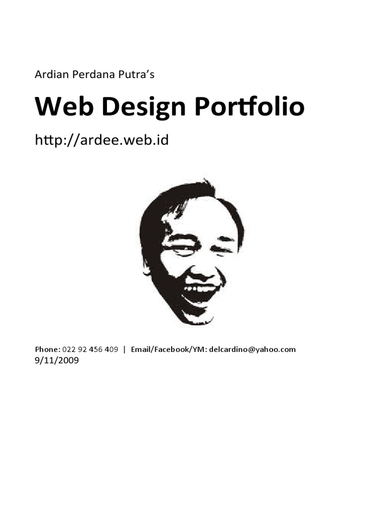 Web Design Portfolio: Ardian Perdana Putra's | PDF | Word Press | World Wide Web