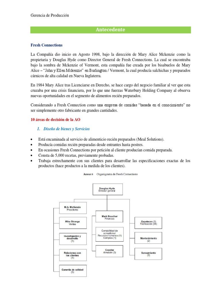 Fresh Connections | PDF | Distribución (comercial) | Calidad (comercial)