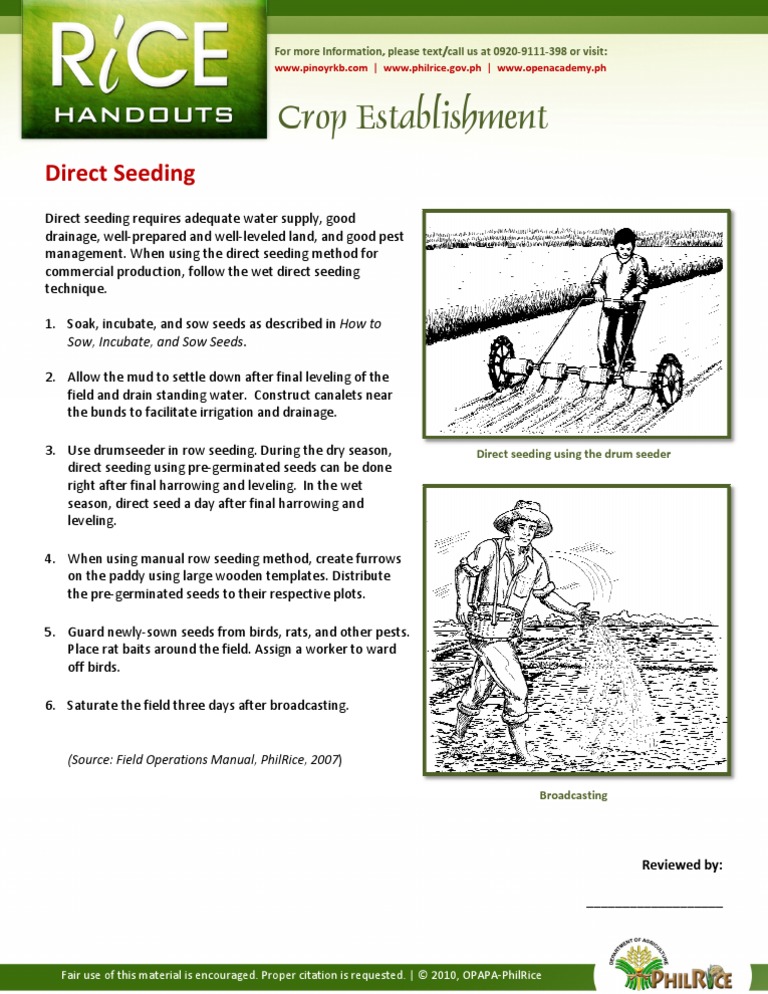 Direct Seeding | PDF
