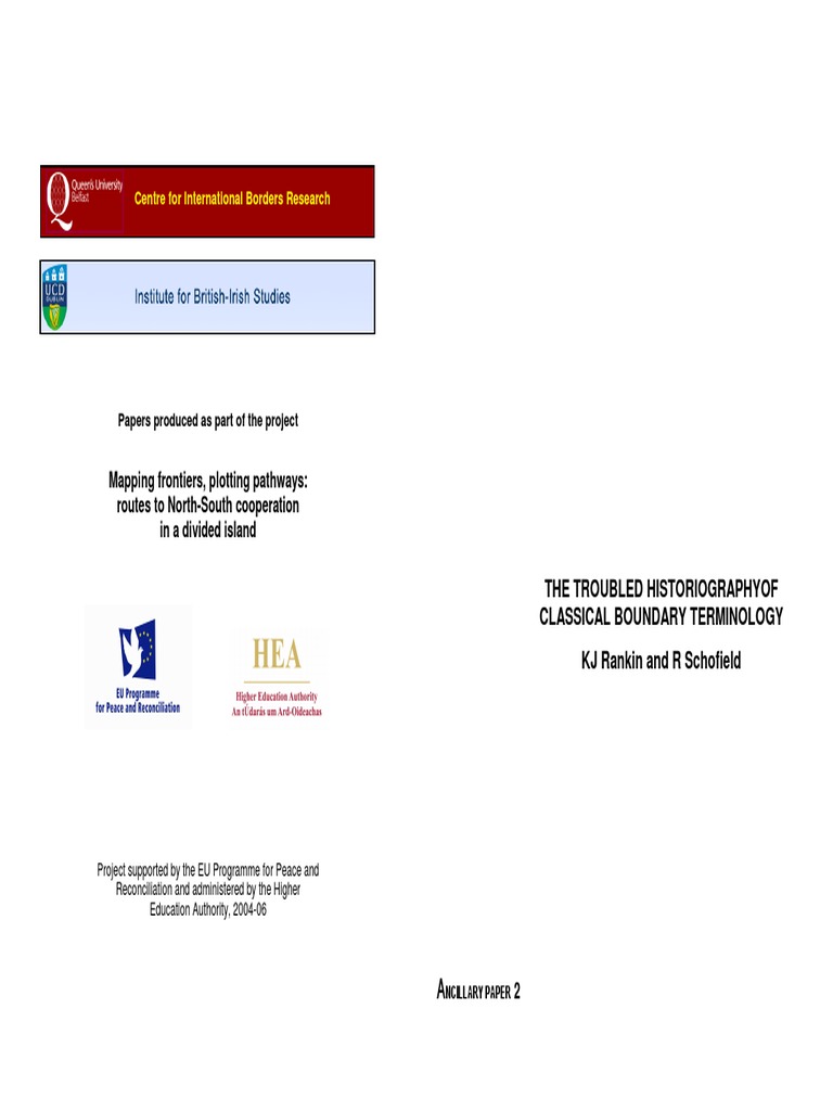 Conceptos de Frontera | PDF | Frontier | Definition