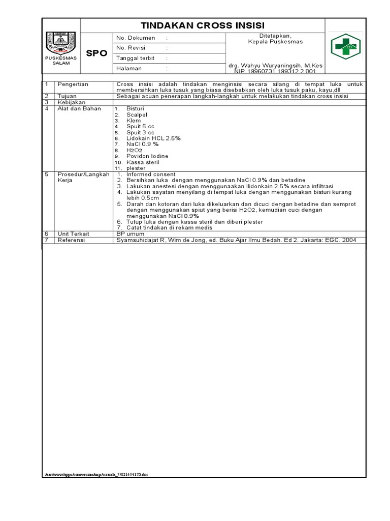SPO Cross Insisi | PDF