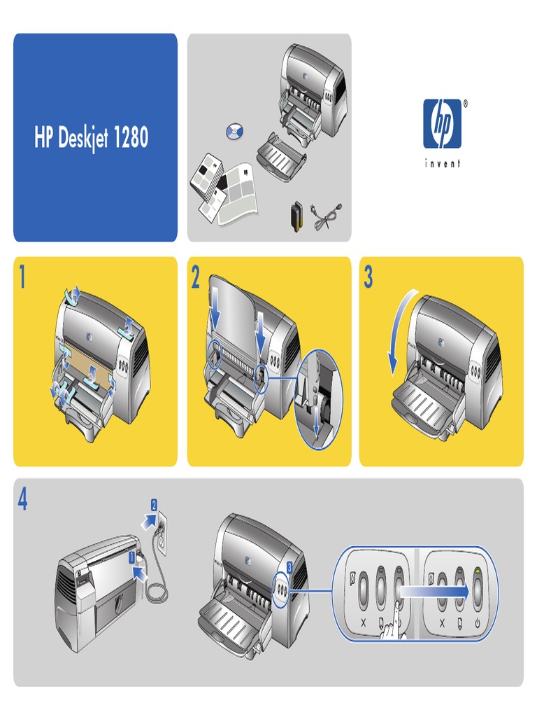 HP Deskjet 1280 Printer Overview | PDF | Computers