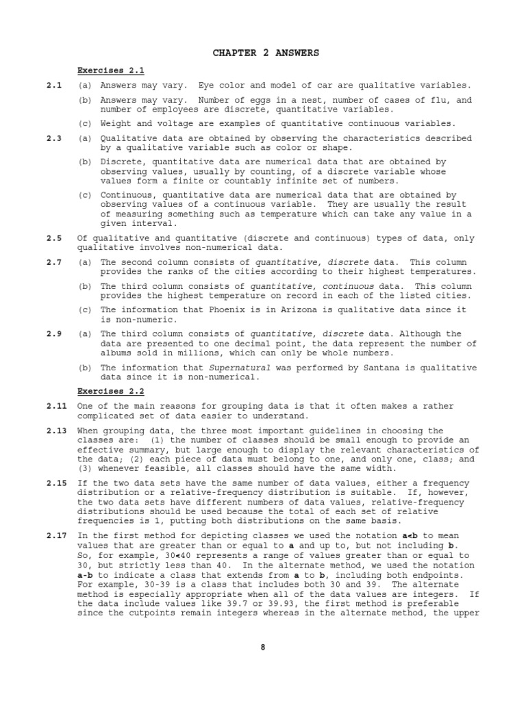Chapter 2 Bluman Statistics PDF | PDF | Histogram | Level Of Measurement