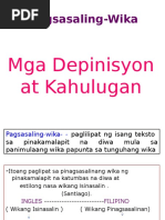 Pagsasaling-Wika Sa Filipino | PDF