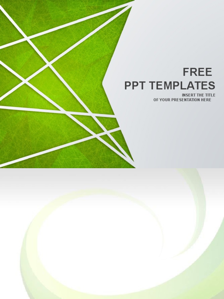 Abstract Green Background For Streaks Design PowerPoint Templates ...