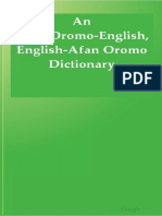 Afaraf (Afar Language) & Its Dictionary Preparation | PDF | Grammatical ...
