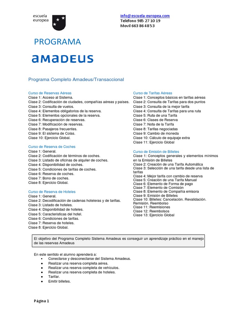 Programa Amadeus66 | PDF | Tecnologia Educacional | Informática