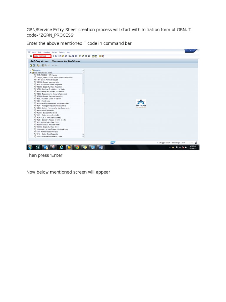 MIGO Process | PDF | Invoice | Computing