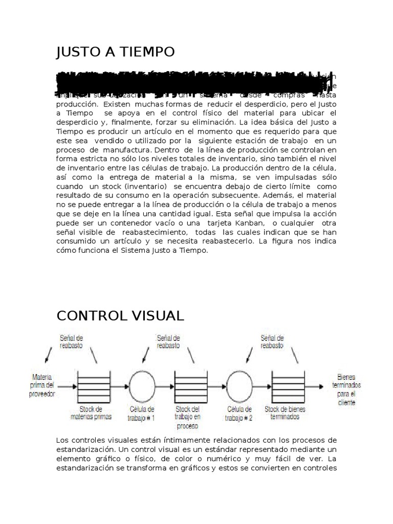Jit - Control Visual | PDF | Industrias | Fabricación e ingeniería