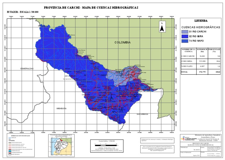 Mapa de Cuencas Carchi | PDF | Visualización (Gráficos) | Datos ...