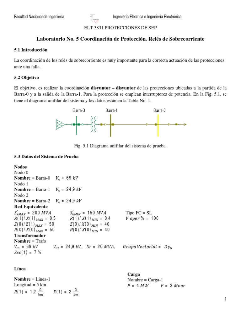 Ajuste Reles de Sobrecorriente | Fusible (Eléctrico) | Transformador