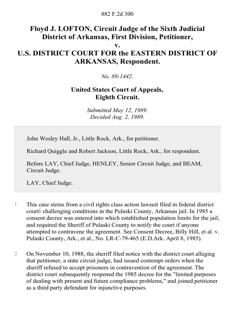 Floyd J. Lofton, Circuit Judge of The Sixth Judicial District of ...