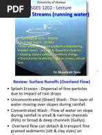 Geological Work of Water | PDF | River | Erosion