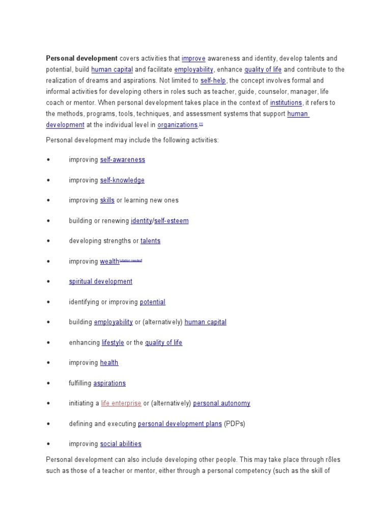 Personal Development References | PDF | Personal Development | Temperament