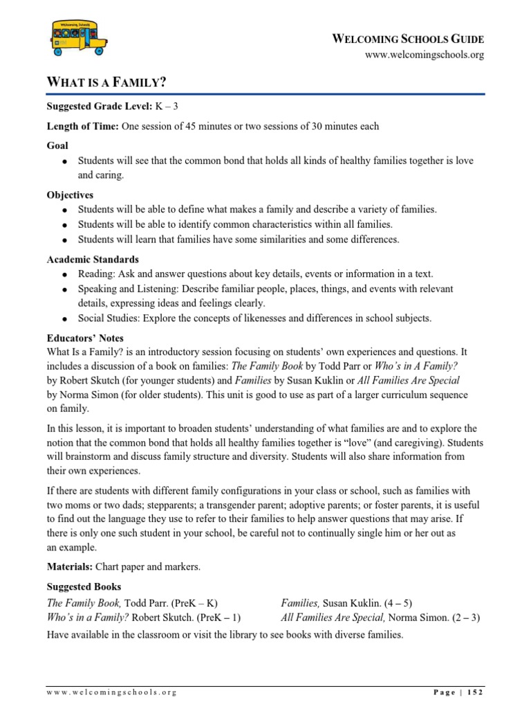 Family | PDF | Curriculum | Pedagogy