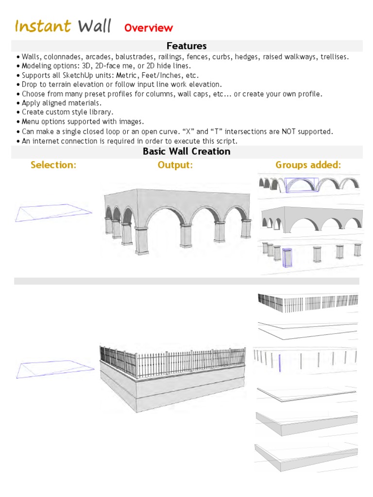 Instant Wall | PDF | Sketch Up | Mac Os
