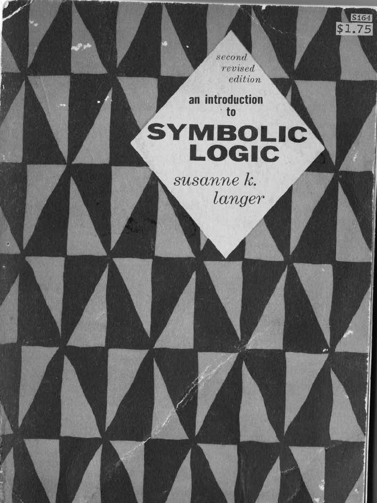 An Introduction To Symbolic Logic - Susanne K. Langer | PDF | First ...