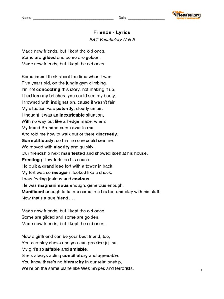 No New Friends Lyrics