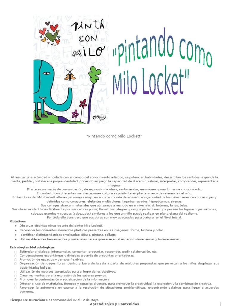 Pintando Como Milo Lockett | PDF | Dibujo | Pinturas