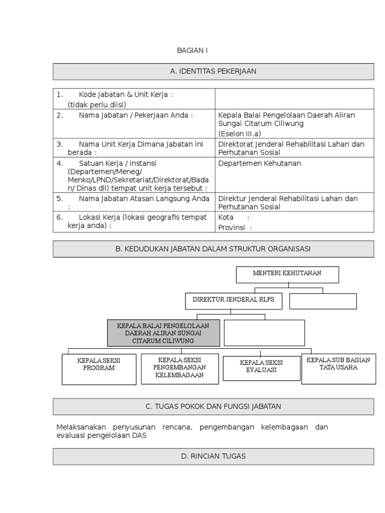 Contoh Analisis Jabatan
