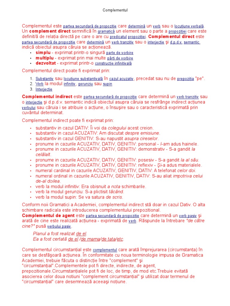 complementul