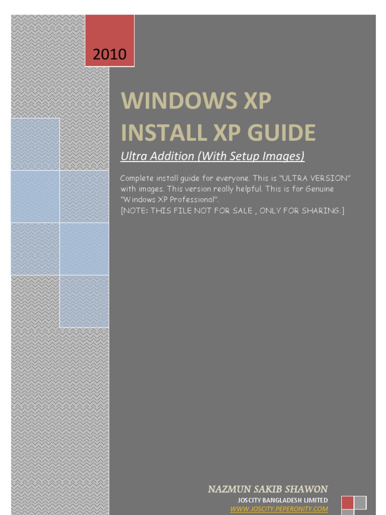 Windows XP Install With Image | PDF | Microsoft Windows | Computer Architecture