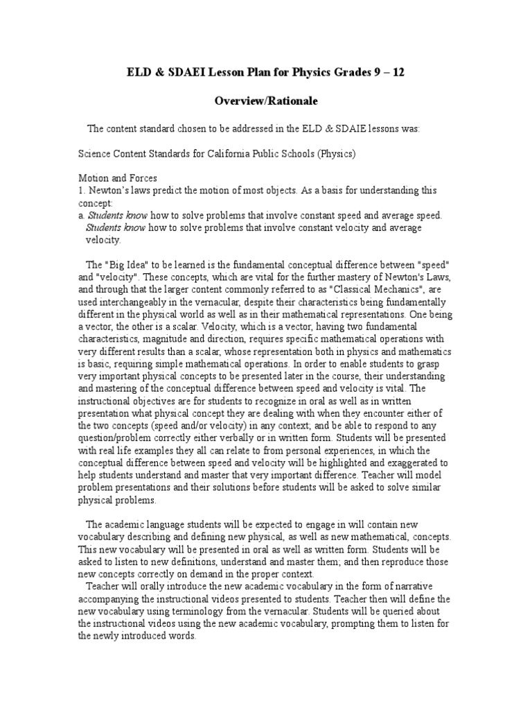 Understanding Speed vs. Velocity in Physics | PDF | Speed | Velocity