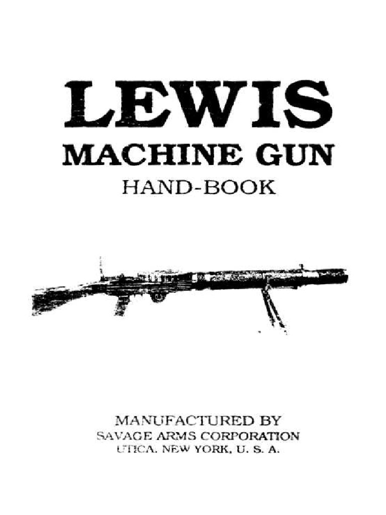 Savage Lewis Machinegun | PDF | Magazine (Firearms) | Machine Gun