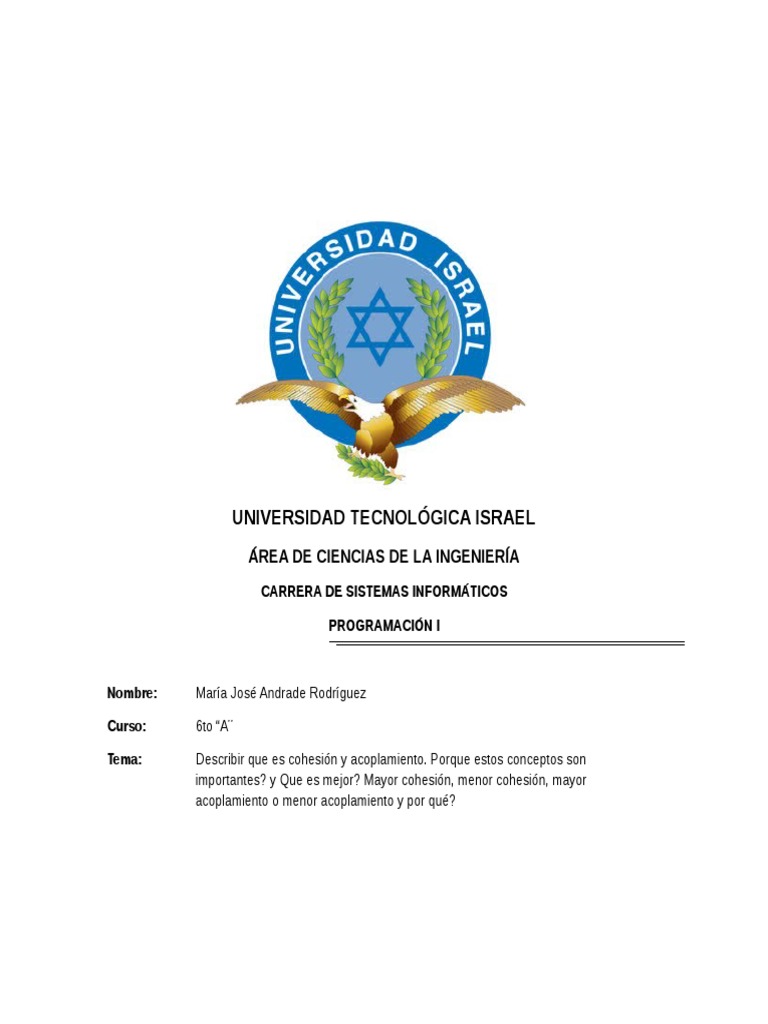 Cohesión y Acoplamiento en Java | PDF