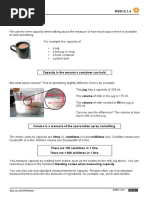 Grade 6 Volume and Capacity Guide | PDF | Litre | Volume