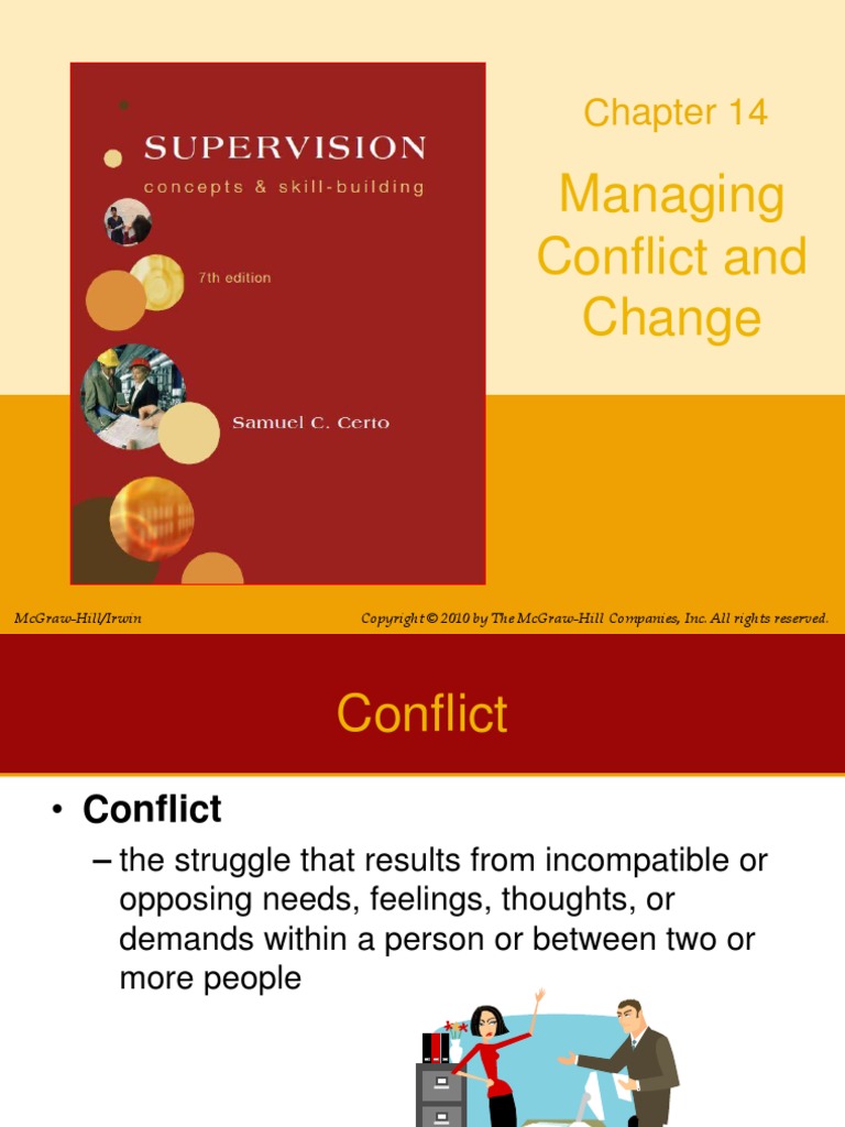 Managing Conflict and Change | PDF | Conflict Resolution ...
