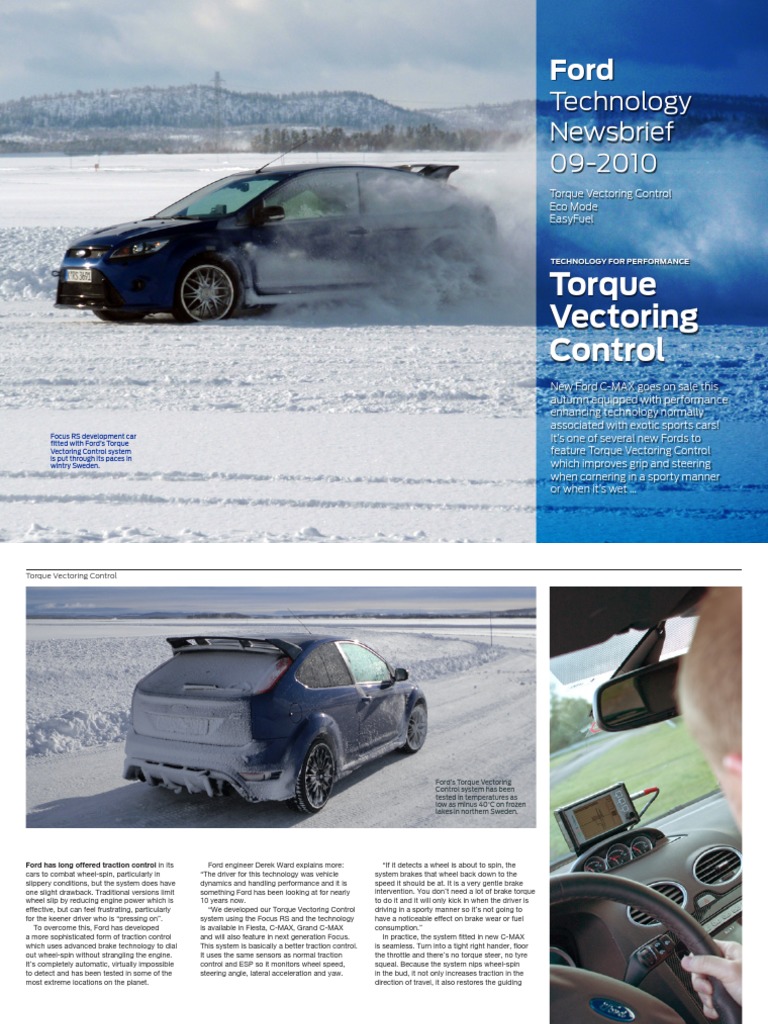 Ford's Torque Vectoring Control Explained | PDF | Diesel Engine | Fuel ...