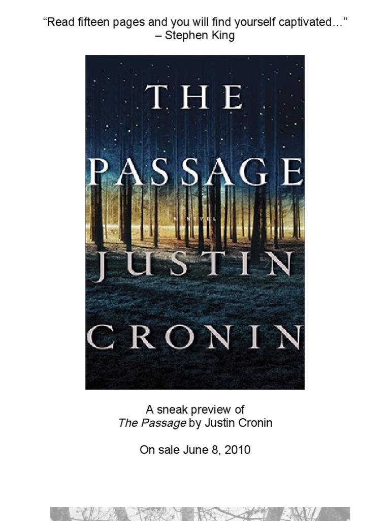 The Passage by Justin Cronin (Excerpt) | PDF | Kitchen | Nature