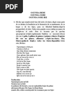 Baba Odi Osa Versos para Vencer | PDF | Santeria | Religión étnica