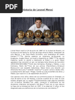 Biografía resumida de Lionel Messi | PDF | Lionel Messi | FC Barcelona