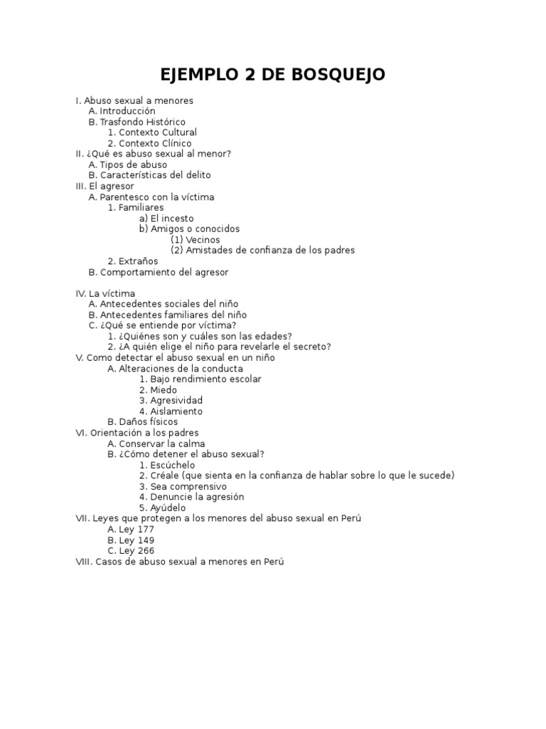 Ejemplo 2 de Bosquejo | PDF