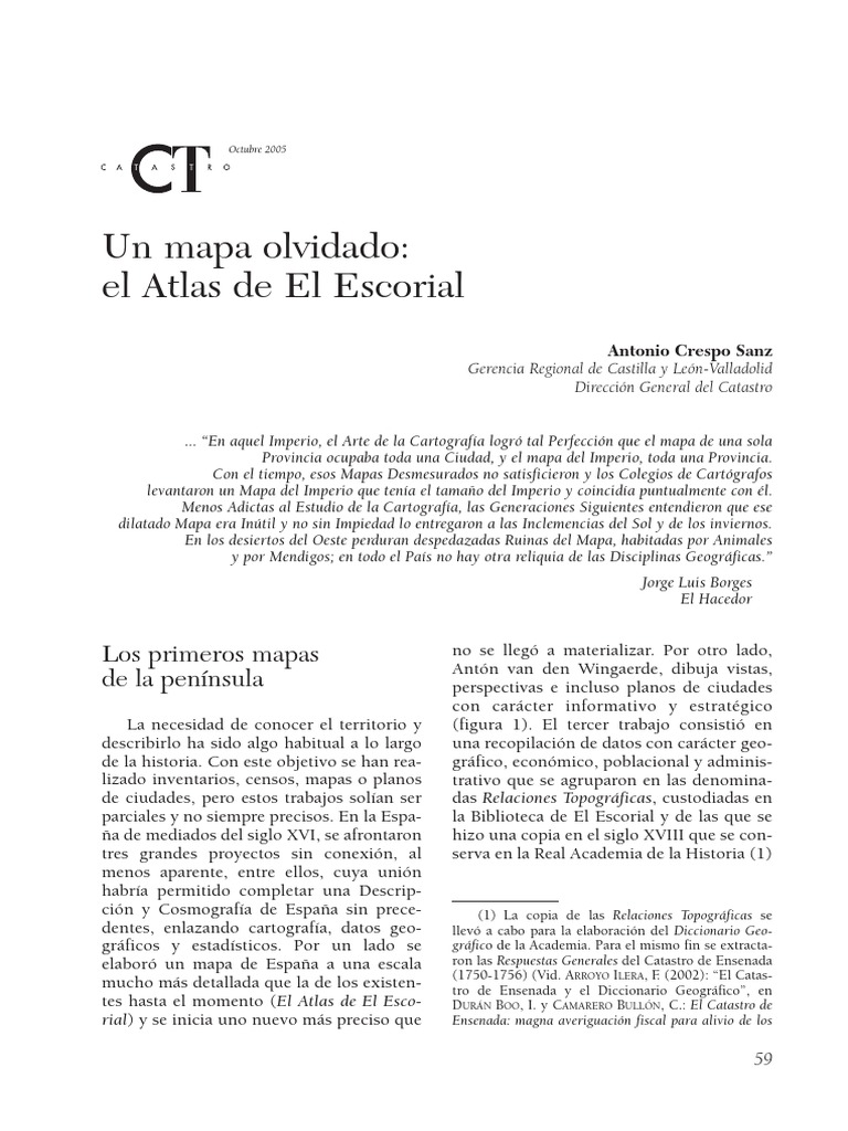 Atlas de El Escorial | PDF | Mapa | Cartografía