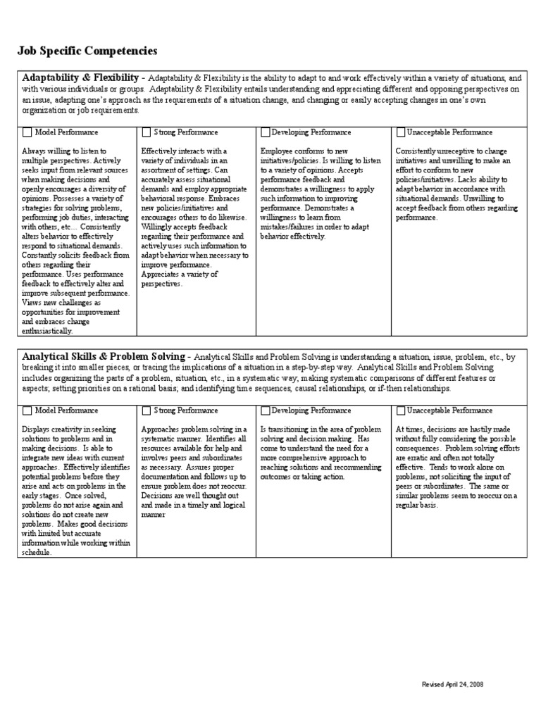 File HR Comp Competency Definitions | PDF | Goal | Competence (Human Resources)