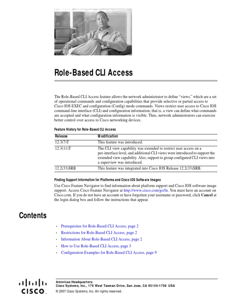 12.3 Role Based CLI Access | PDF | Command Line Interface | Superuser