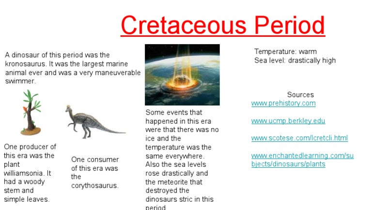 Cretaceous Period Overview | PDF | Social Science | Travel