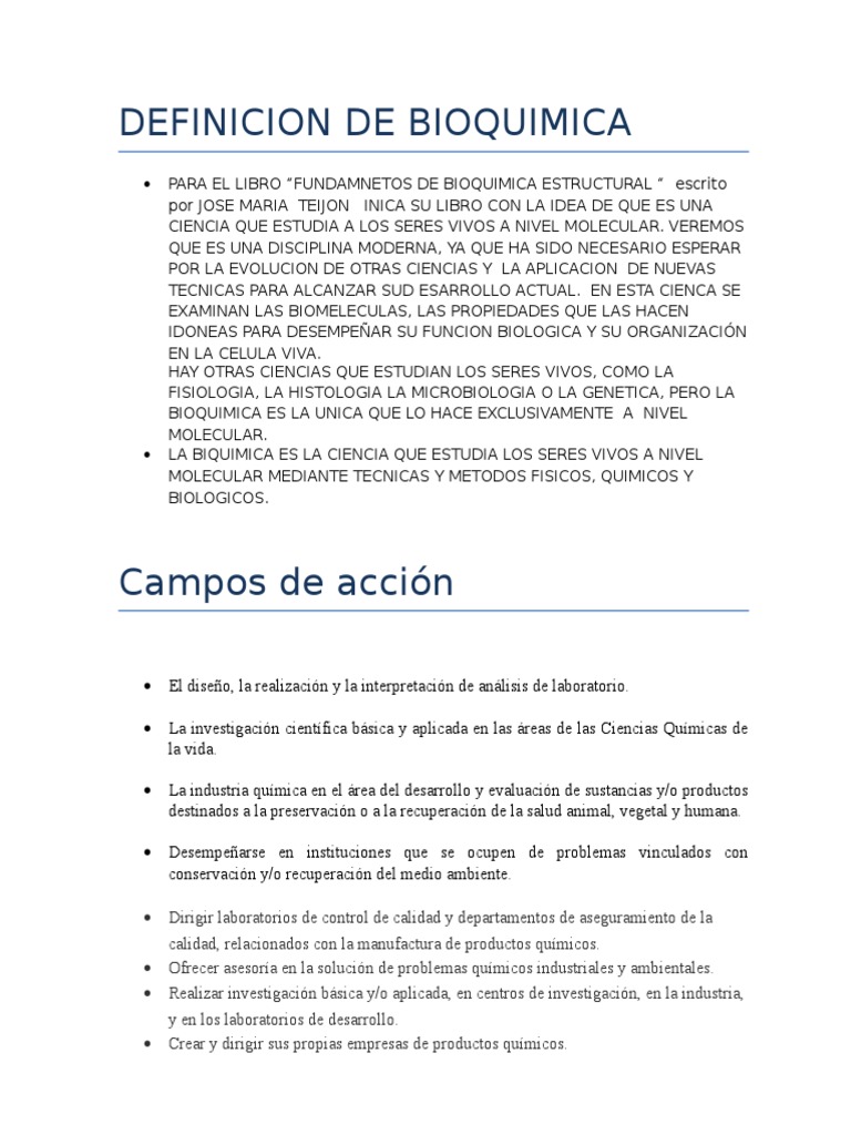 Definición y Aplicaciones de Bioquímica | PDF | Ácido Graso Omega 3 ...